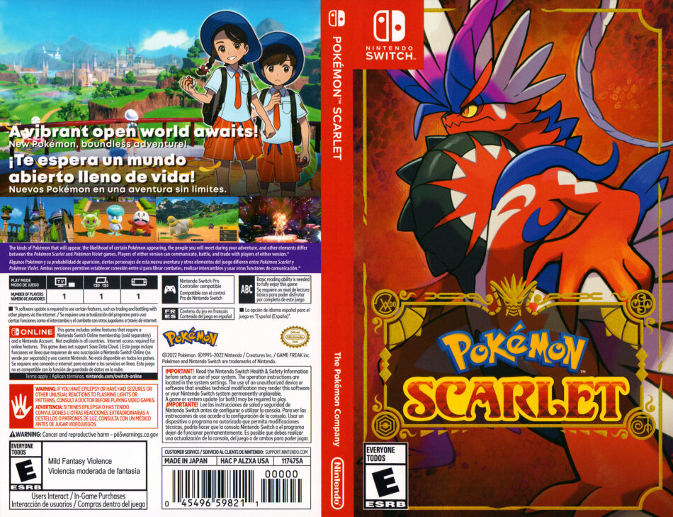 Pokémon - Scarlet NS Cover - DVDcover.Com