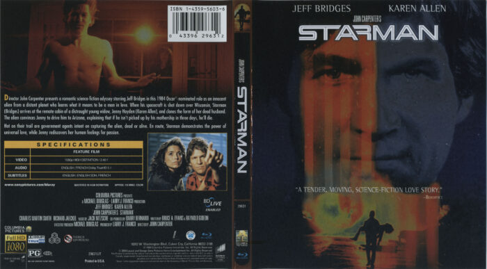 Starman Blu-Ray Cover & Label - DVDcover.Com