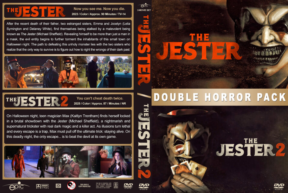 The Jester Double Feature R1 Custom DVD Cover - DVDcover.Com