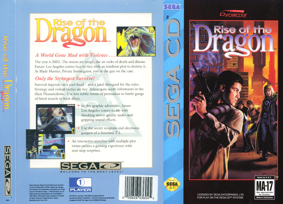 Rise of the Dragon (Sega CD) Cover - DVDcover.Com