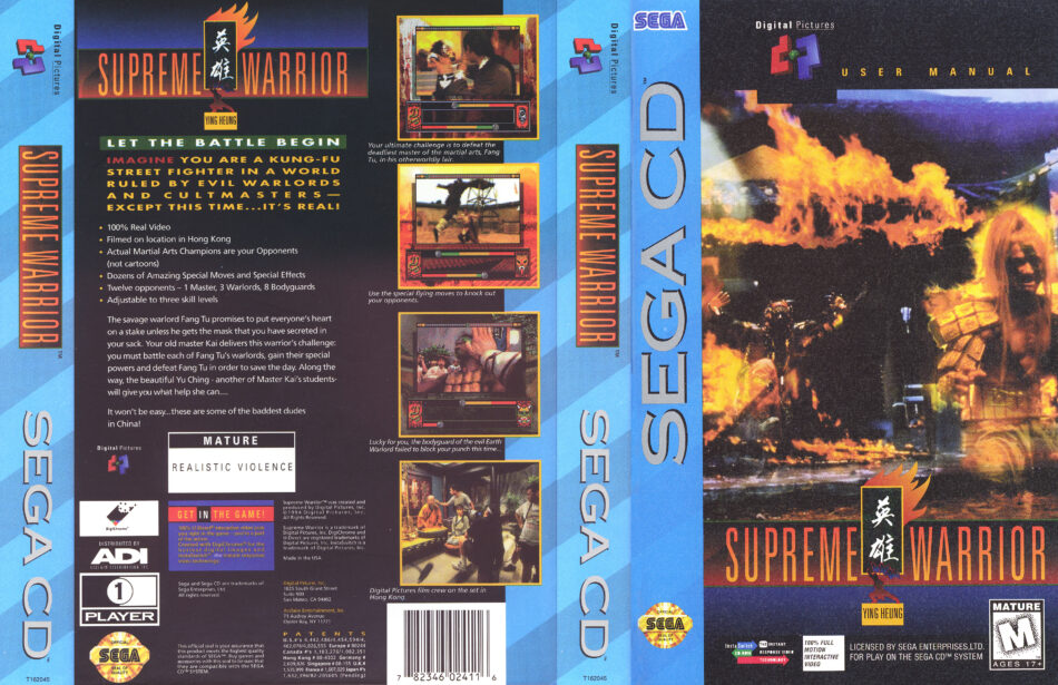 Supreme Warrior (Sega CD) Cover - DVDcover.Com