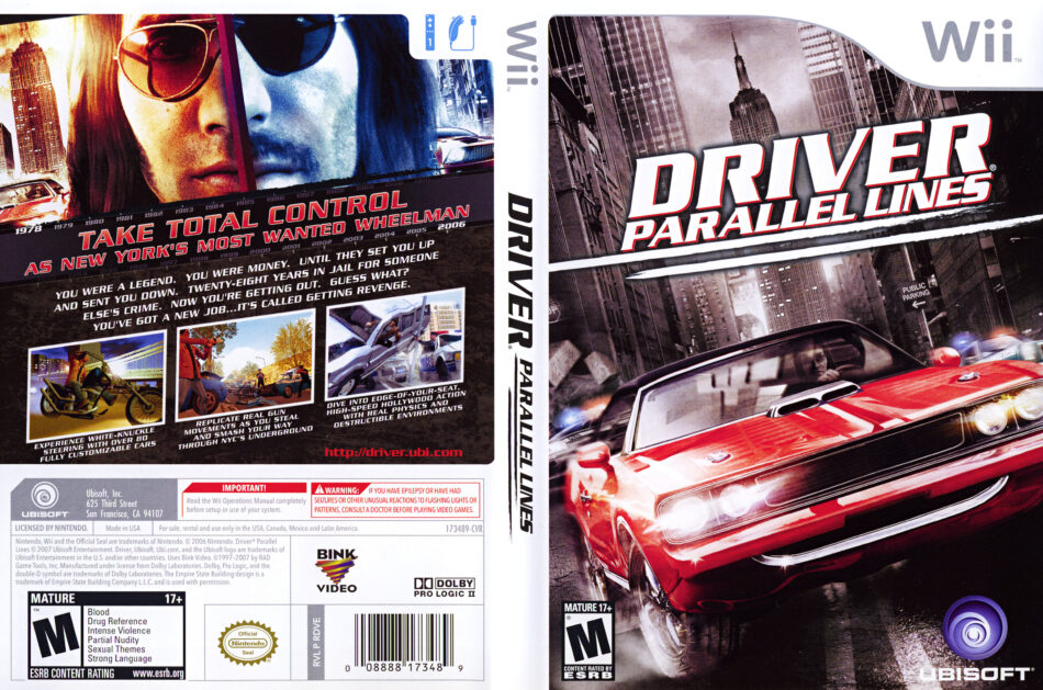 Driver - Parallel Lines (Wii) Cover - DVDcover.Com
