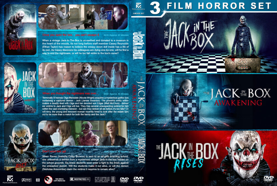 The Jack In The Box Triple Feature R1 Custom DVD Cover - DVDcover.Com