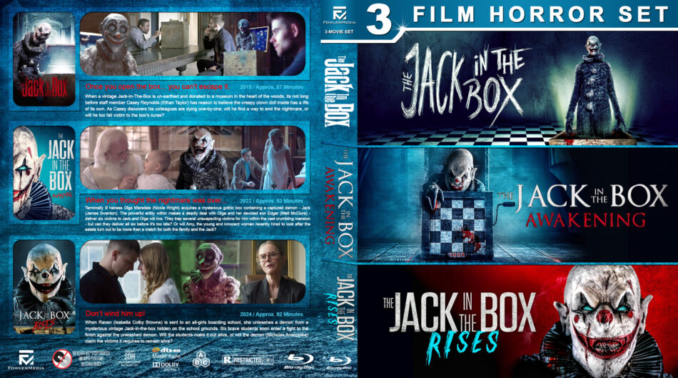 The Jack In The Box Triple Feature Custom Blu-Ray Cover - DVDcover.Com