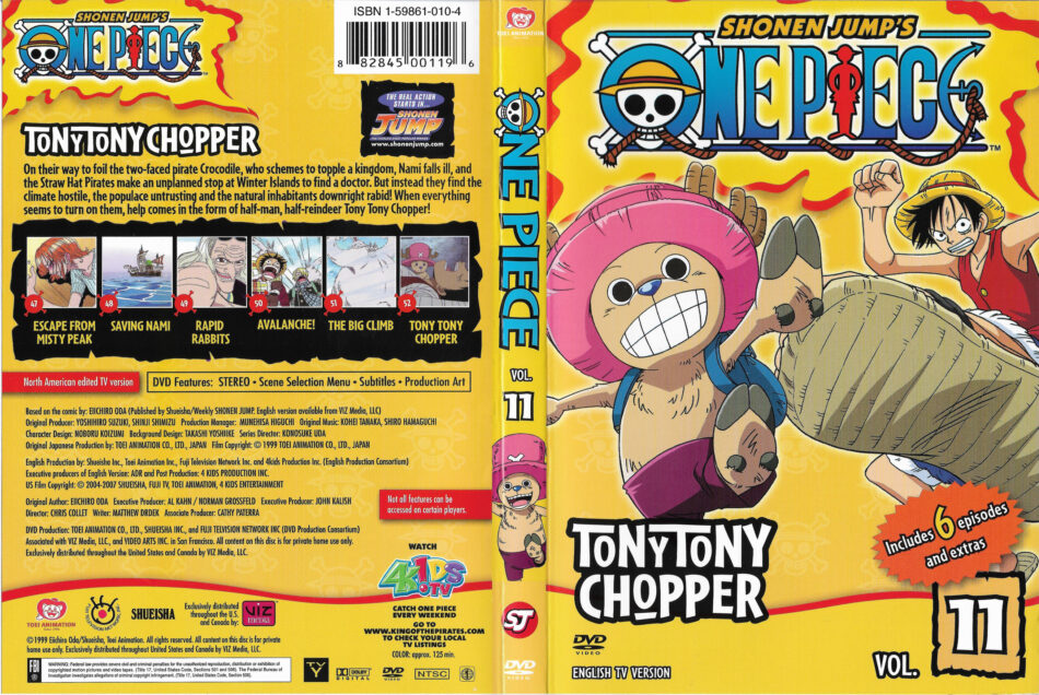 4kids - One Piece Volume - 11 R1 DVD Cover & Label - DVDcover.Com