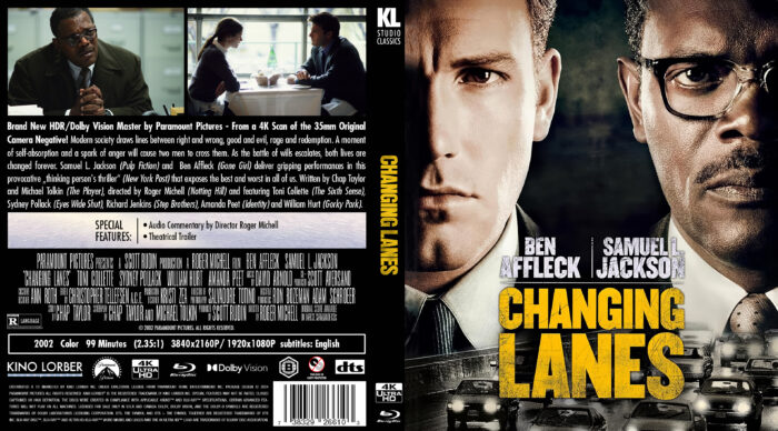 Changing Lanes Custom UHD Cover - DVDcover.Com