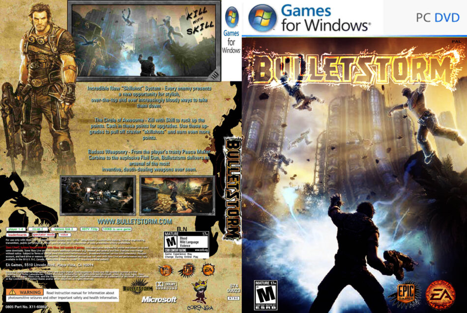 Bulletstorm (2011) | Pc Games | Cd Cover, DVD Cover, Front Cover
