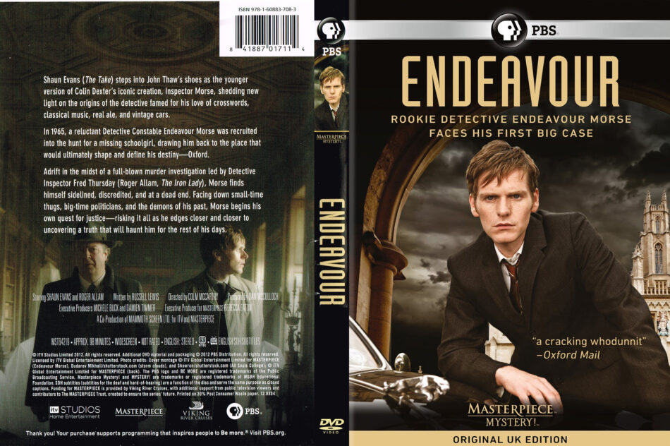 Endeavour (2012) R1 - Movie DVD - Front DVD Cover