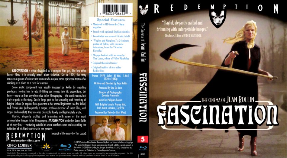 Fascination blu-ray cover (1979)
