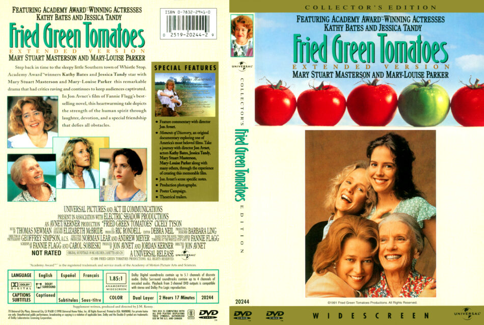 Fried Green Tomatoes (1991) R1 - Movie DVD - CD label, DVD Cover, Front ...