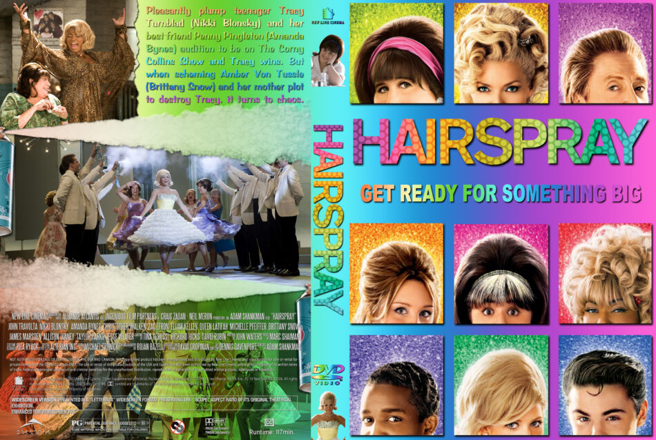 Hairspray (2007) WS R1 - Movie DVD - CD Covers, DVD Covers, Front Cover