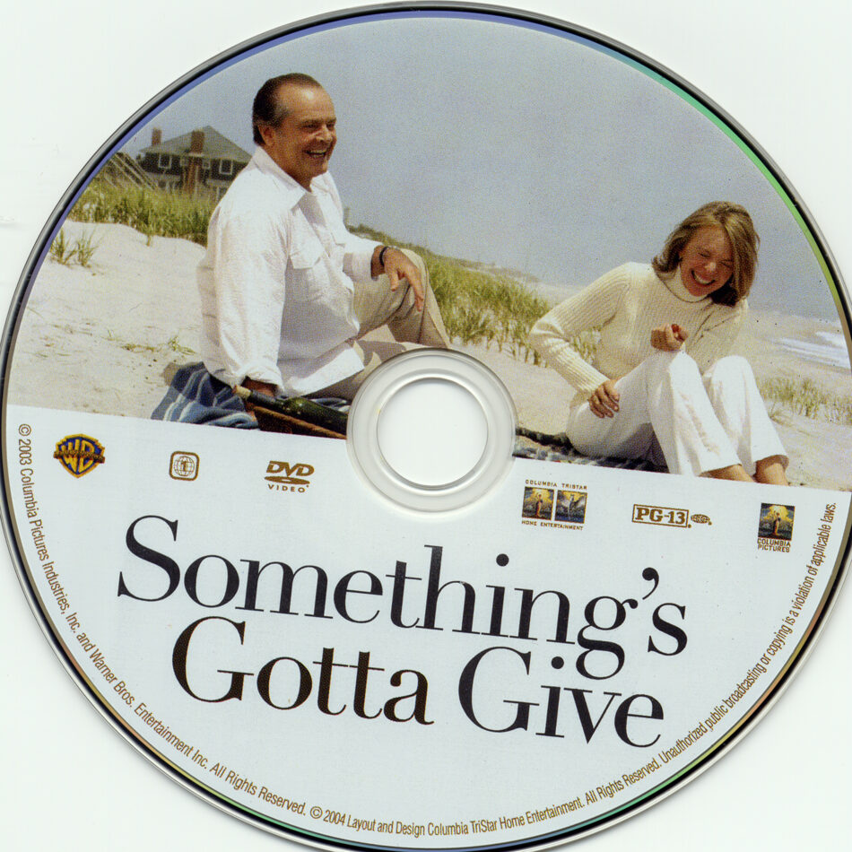 Something's Gotta Give (2003) R1 - Movie DVD - CD Label, DVD Cover ...