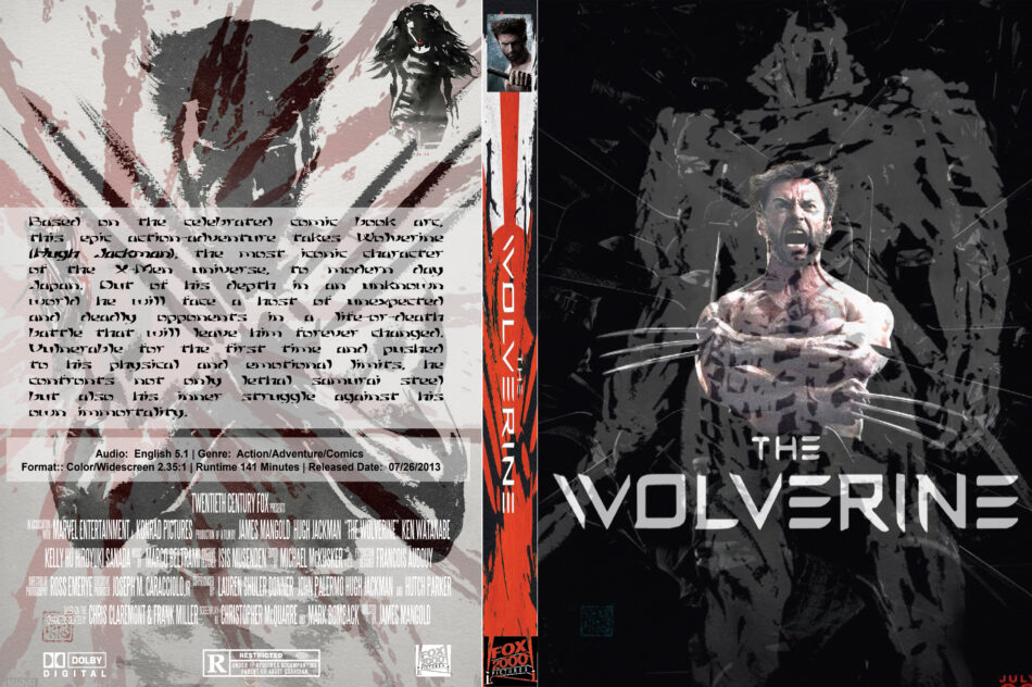 The Wolverine (2013) R0 Custom - Movie DVD - front DVD Cover