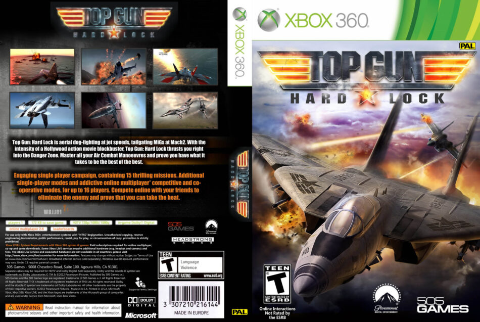 Top Gun: Hard Lock | Cd Cover, Front Cover