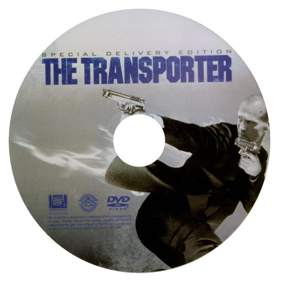 Transporter: Special Delivery Edition (2002) R1 - Movie DVD - CD Label ...