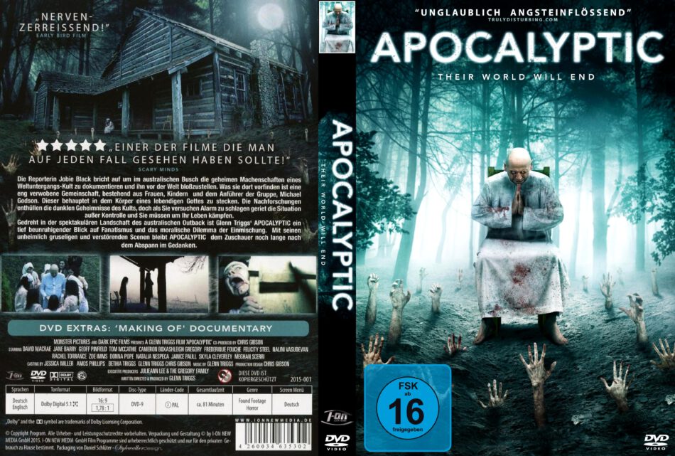 Apocalyptic: Their World will end dvd cover (2015) R2 GERMAN