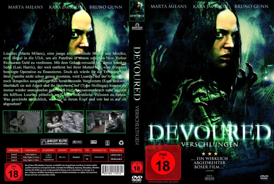Devoured: Verschlungen dvd cover (2012) R2 GERMAN