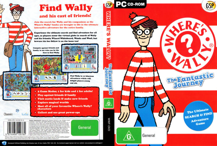 Where’s Wally - The Fantastic Journey PC CD-Rom Cover (2010)