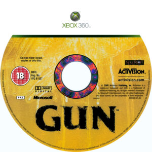 Gun DVD Cover & Label (2005) PAL Xbox 360