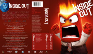 Inside Out 2D-3D Blu-Ray Cover & Label (2015)