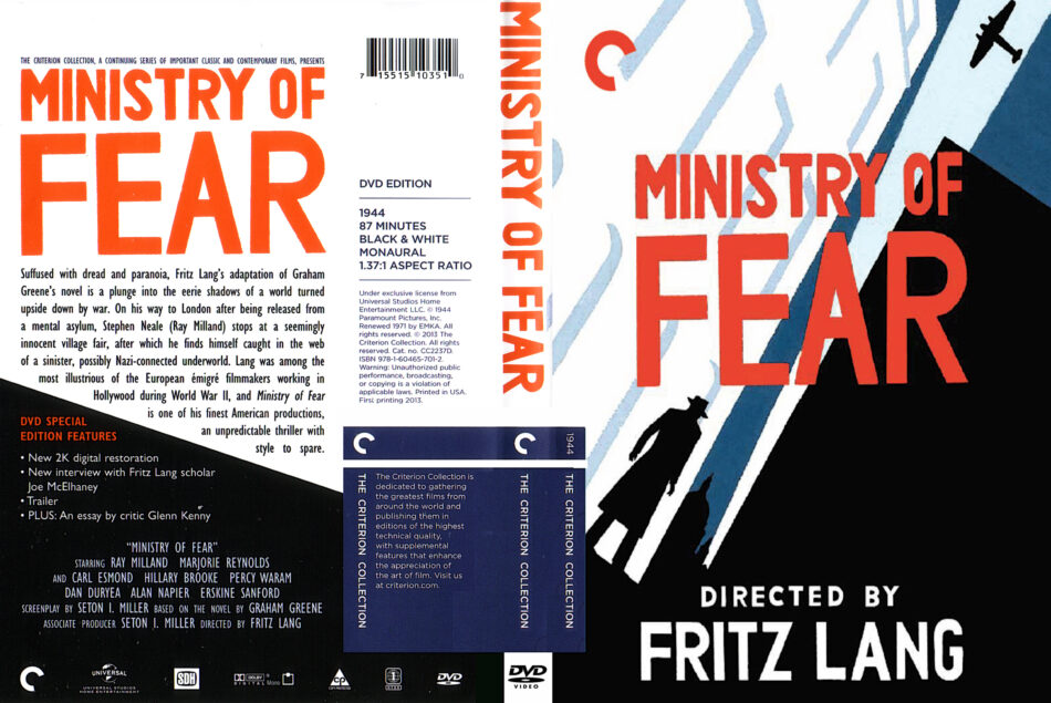 FEAR Blu-Ray DVD Cover (1996) Custom German