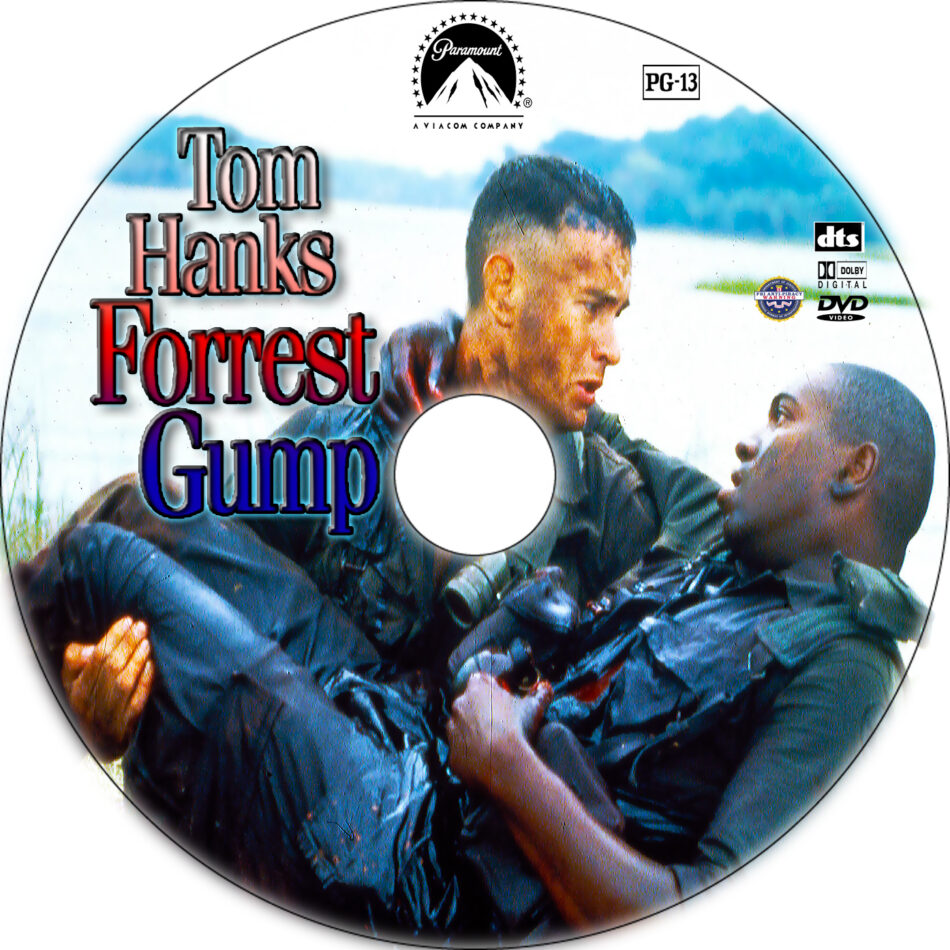 Forrest Gump DVD Label (1994) R1 Custom Art
