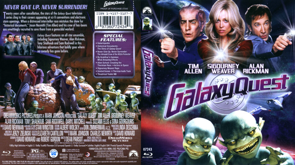 Galaxy Quest Blu-Ray DVD Cover (2013)