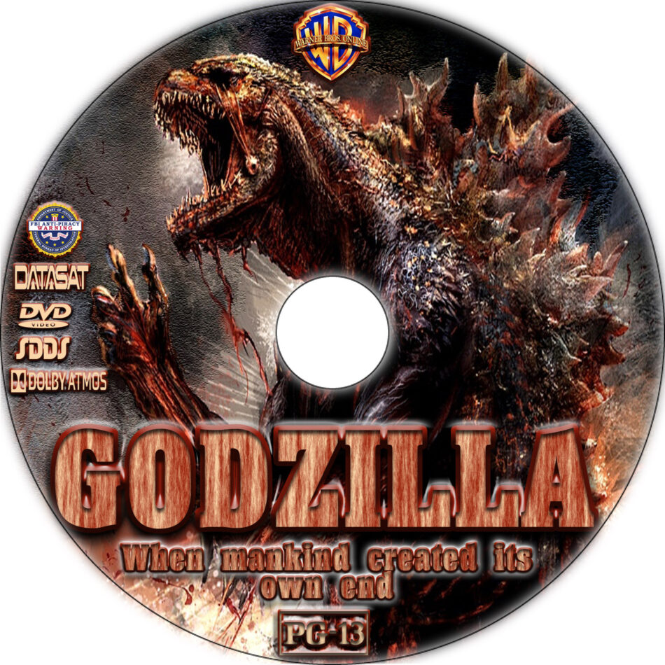 Godzilla DVD Label (2014) Custom Art