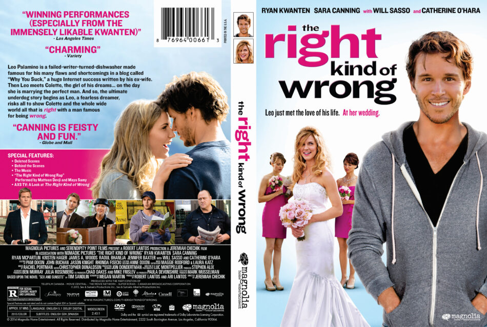 The Right Kind Of Wrong DVD Cover (2013) R1