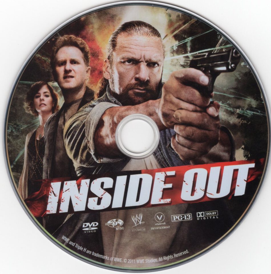 Inside Out (2011) WS R1 - Movie DVD - CD Label, DVD C0ver, Front Cover