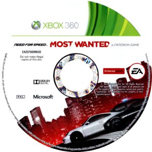 Need For Speed : Most Wanted (2012) PAL - Xbox 360 - CD Label, DVD ...