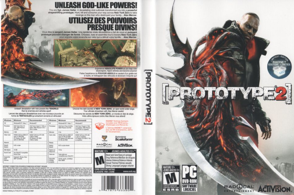 Prototype 2 (2012) - PC Games - CD Labels, DVD Covers, Front Covers
