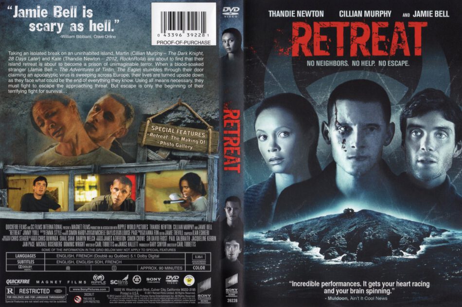 Retreat (2011) WS R1 - Movie DVD - CD label, DVD Cover, Front Cover