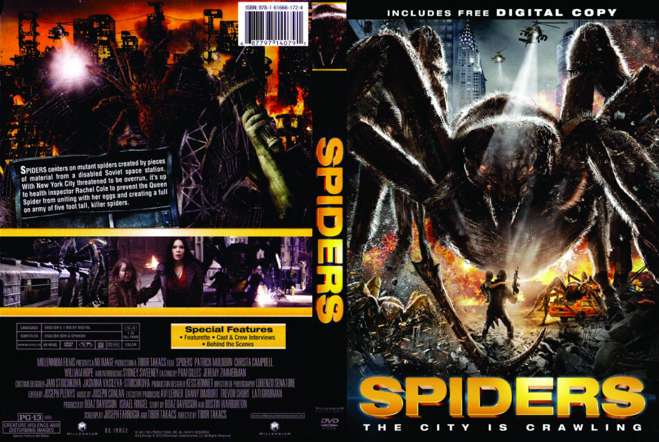 Spiders (2013) WS R1 - Movie DVD - Front DVD Cover