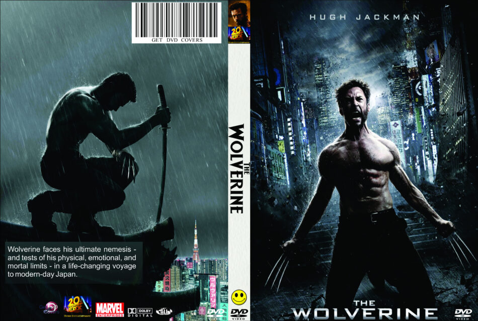 The Wolverine (2013) R0 Custom - Movie DVD - CD Label, DVD Cover, Front ...